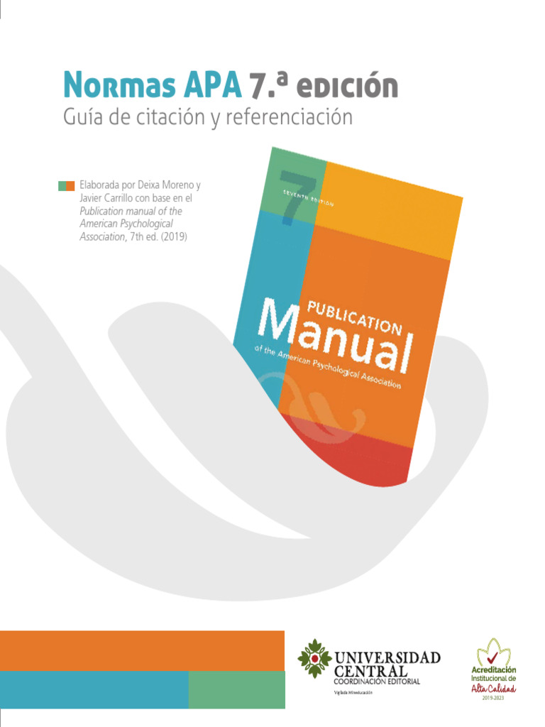 Normas APA 7 a Edicion | PDF | Publicación | Red mundial