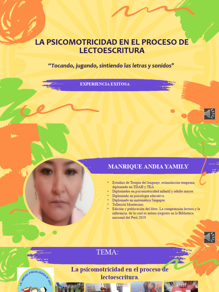 Experiencia Exitosa - Yamily Manrique Video | PDF | Sentidos | Las emociones