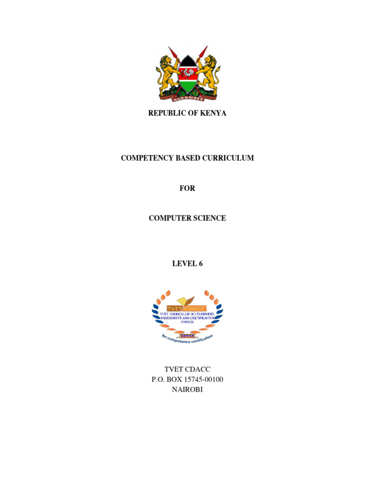 Computer Science Level 6 Curriculum | Download Free PDF ...