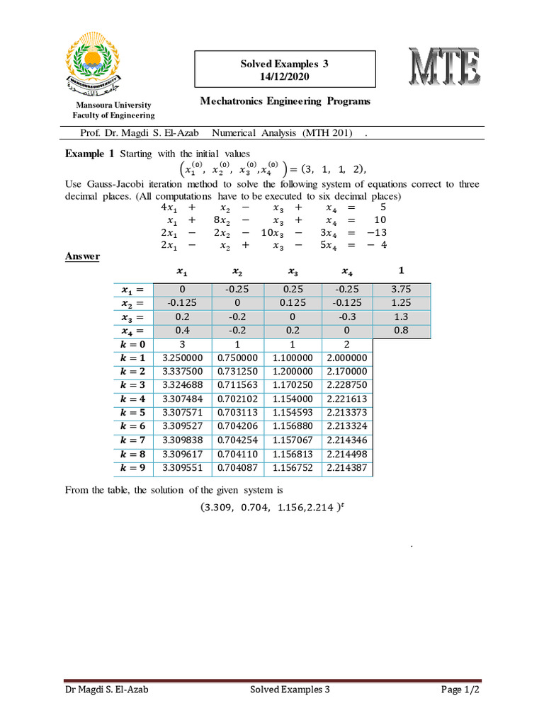 Solved Examples 3 Mte Pdf Algorithms And Data Structures Theoretical Computer Science 
