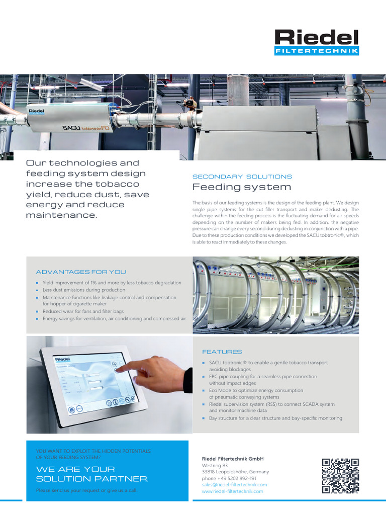 04 Riedel Feeding System Resumen | PDF | Cigarette | Sustainable ...