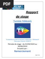Rapport Stage Tunisie Télécom | PDF | GSM | Télécommunication