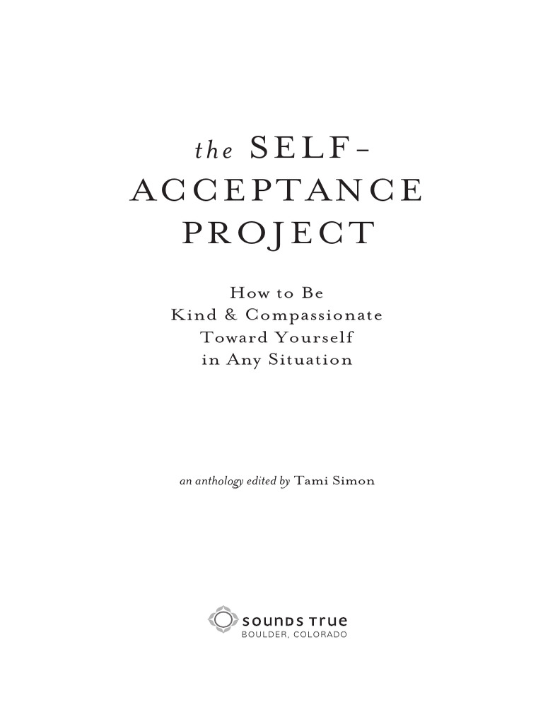 The Self-Acceptance Project Guide | PDF | Psychological Concepts ...