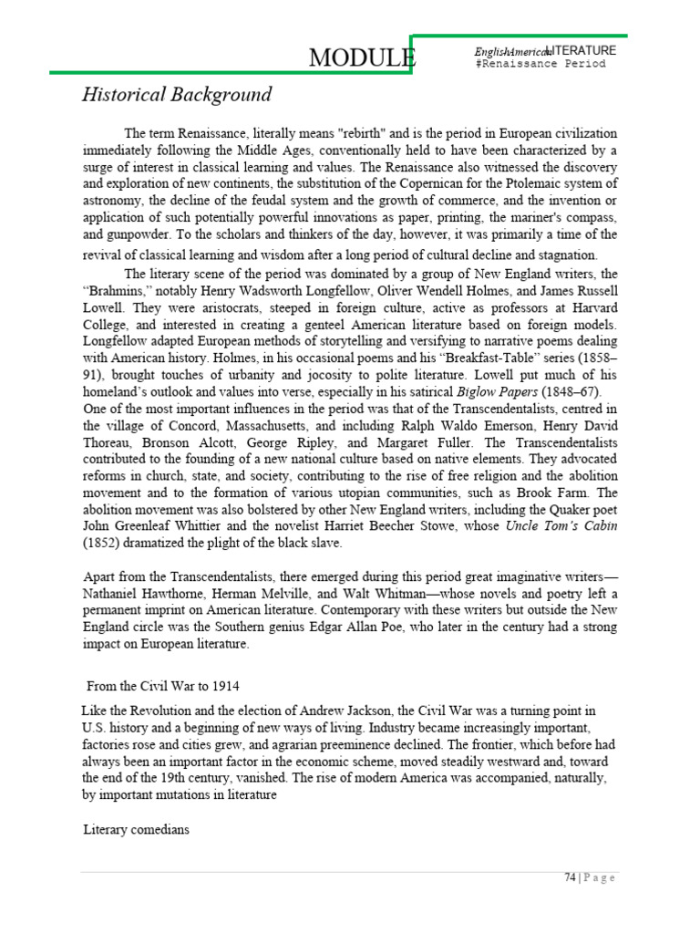 English American Module | PDF | Poetry | Characters In Romeo And Juliet