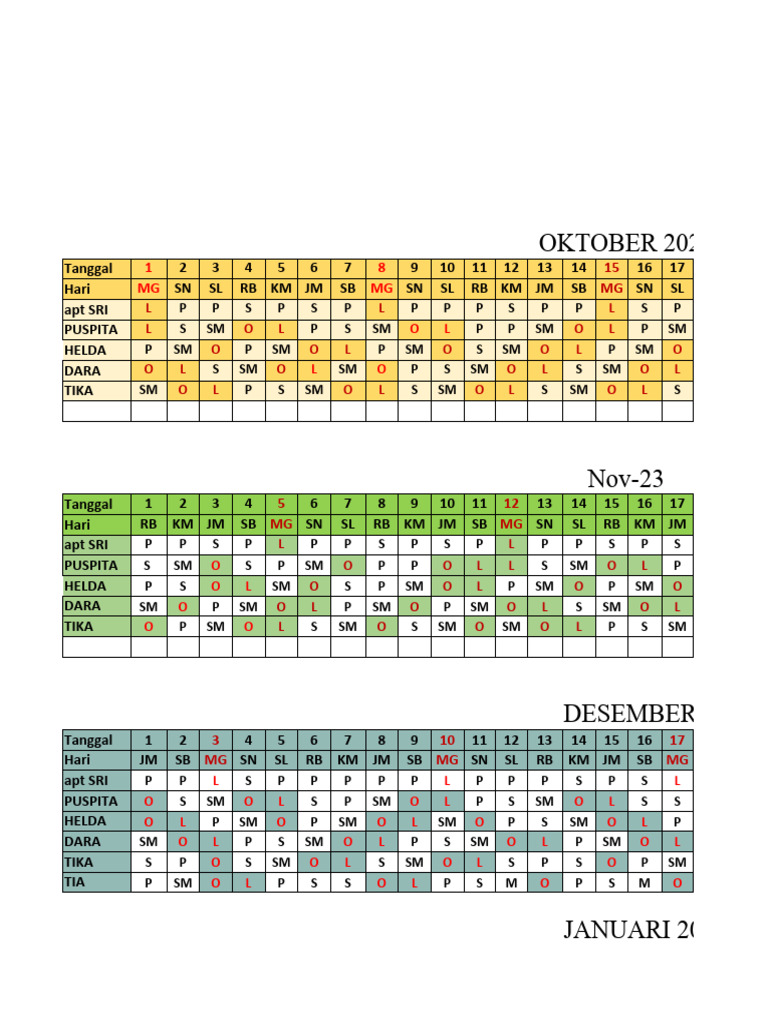 Jadwal Apotek Oktober 2023 | PDF