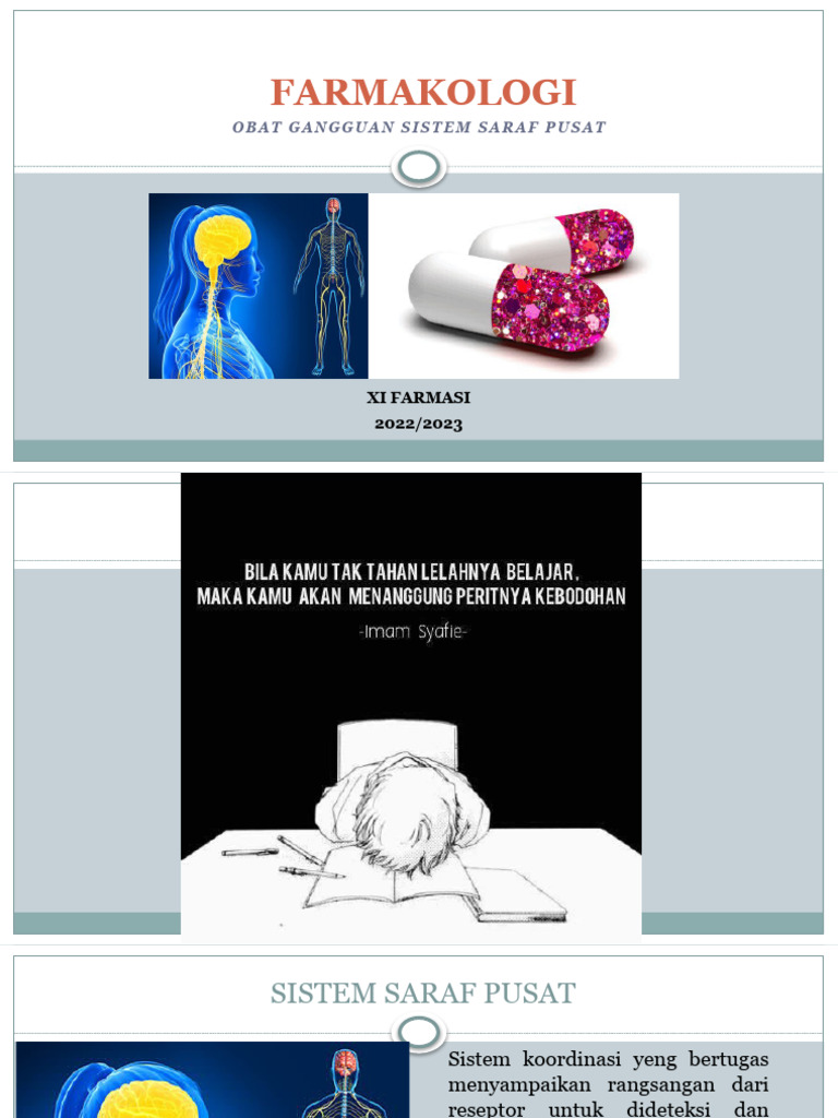 (Materi) Farmakologi Kelas Xi Farmasi SSP P1 (Analgesik-Antiepilepsi) | PDF