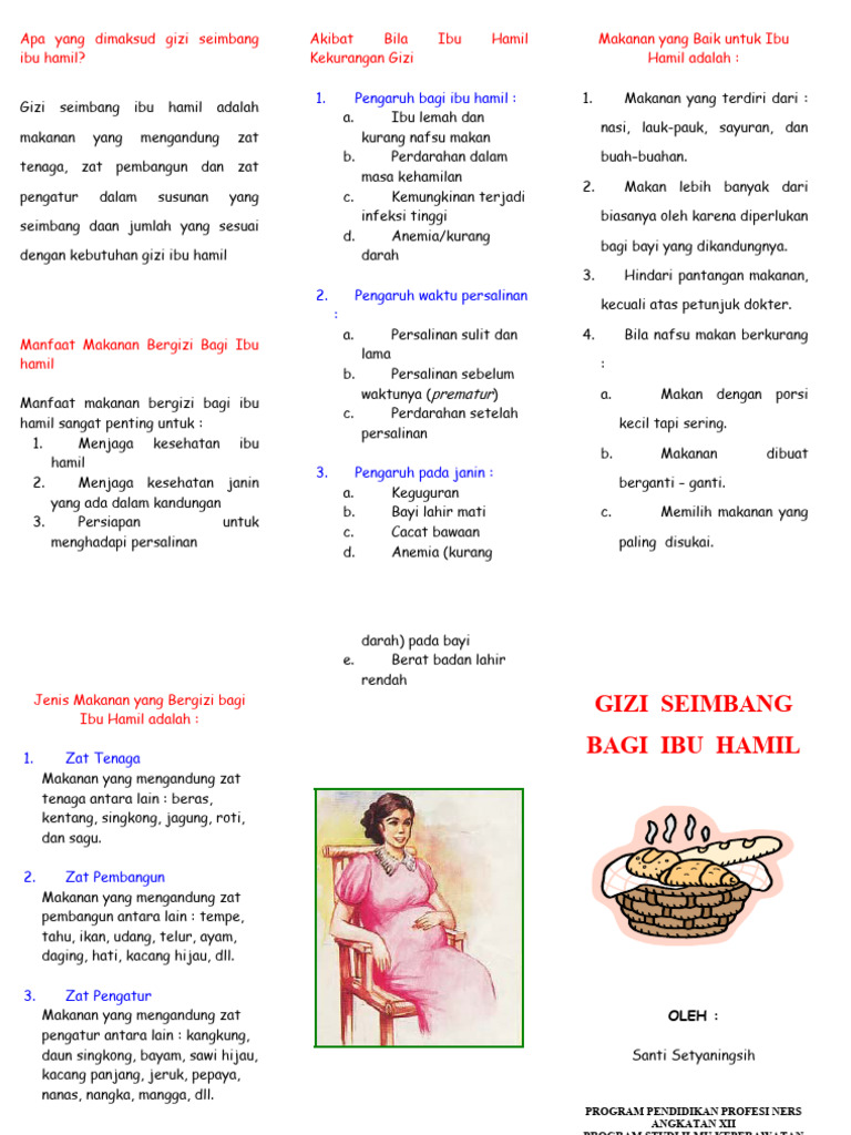 Gizi Seimbang Ibu Hamil: Pentingnya dan Manfaatnya | PDF | Kesehatan Holistik