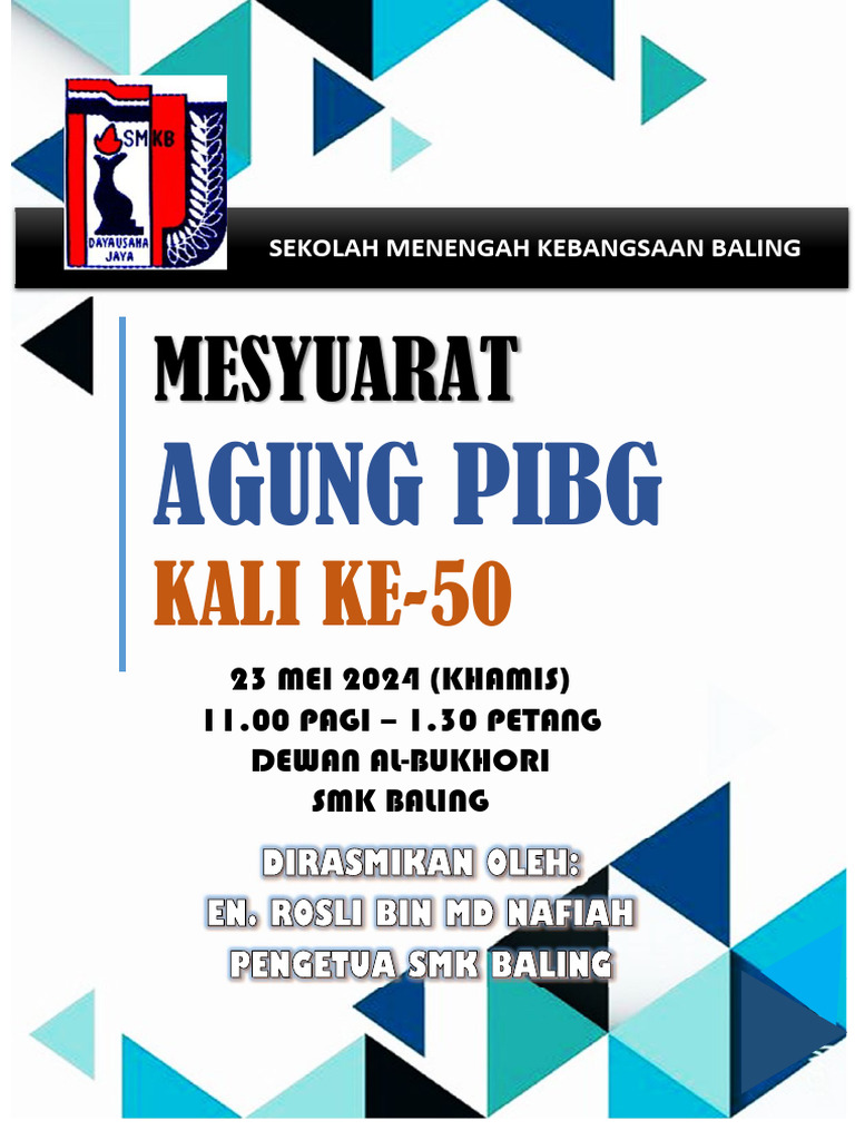 Buku Program PIBG 2024 SMKB | PDF