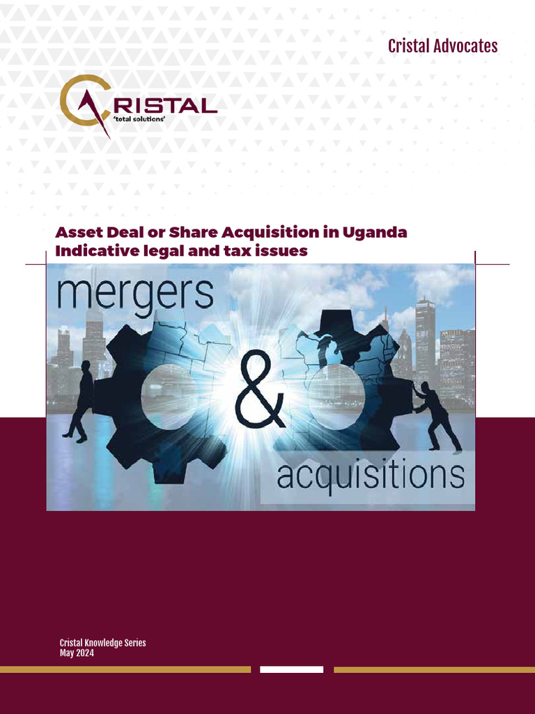 Asset Deal or Share Acquisition in Uganda | PDF | Mergers And ...