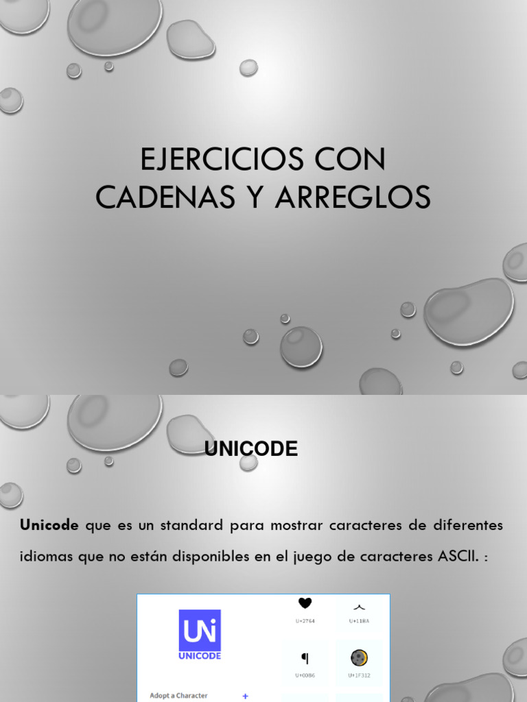 POO 05-1 Arreglos de Cadenas | PDF