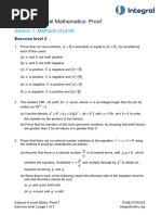 A Level Proofs: Contradiction Examples | PDF | Mathematical Proof | Numbers