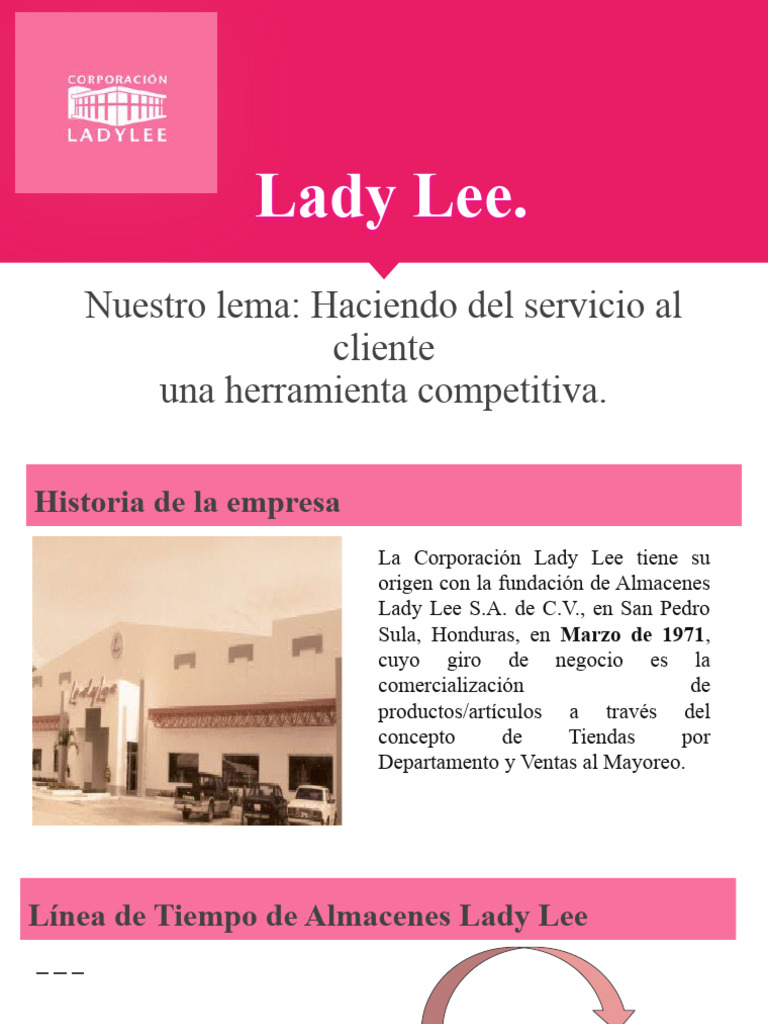 Historia y Servicios de Lady Lee | PDF