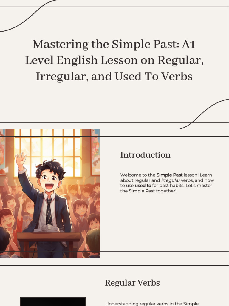 Simple Past Verbs: A1 English Guide | PDF | Career & Growth | Foreign Language Studies