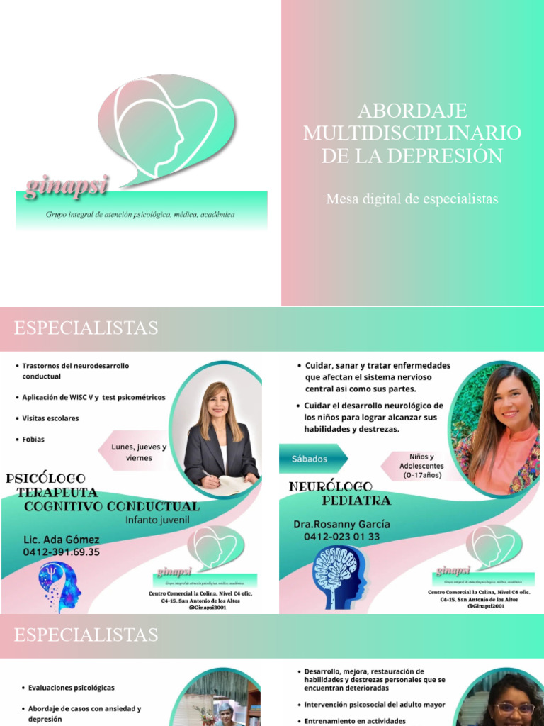 Abordaje Multidisciplinario de La Depresión | PDF | Autosuperación | Estilo de vida