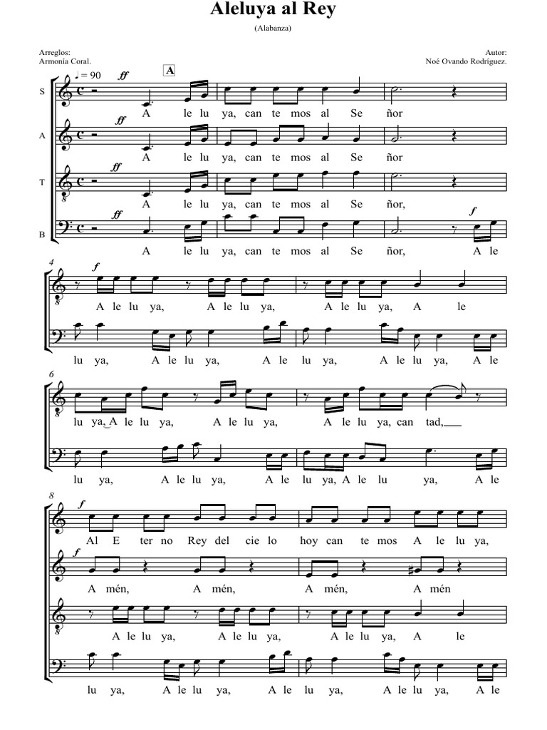 Aleluya Al Rey - Alabanza | PDF