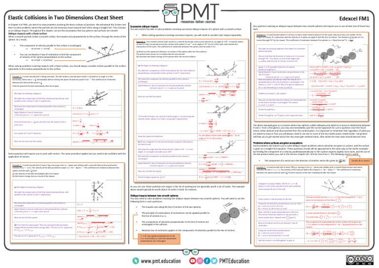 Ch.5 Elastic Collisions in 2D | PDF | Collision | Euclidean Vector