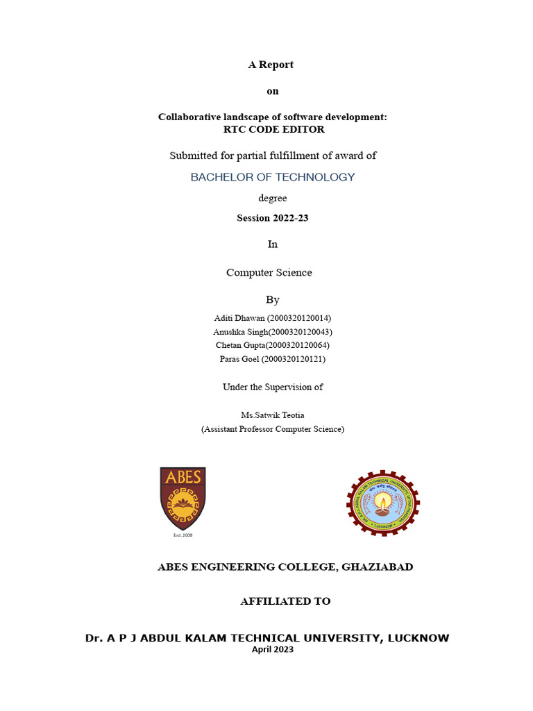 Finalizzed Project Report | PDF | Computer Programming | Integrated Development Environment