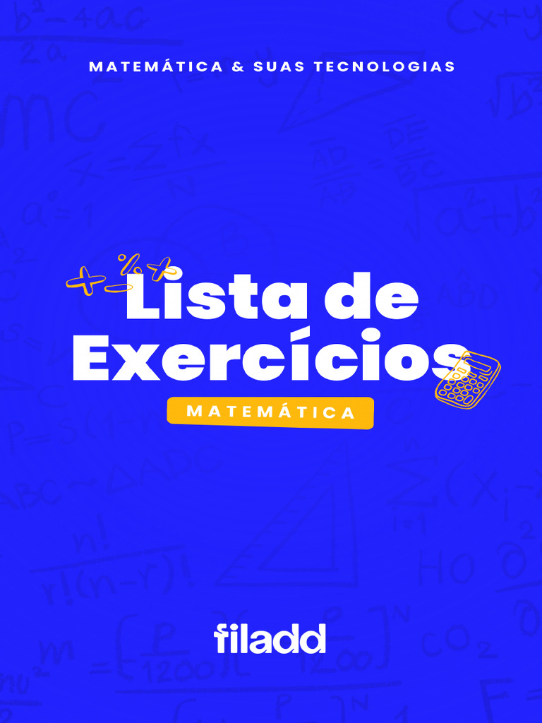 LISTA DE EXERCÍCIOS DE MATEMÁTICA - 50 QUESTÕES | PDF | Número racional | Pobreza