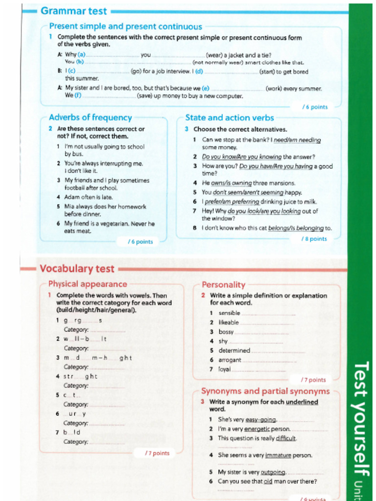 M1 - Topic 1 - Practice Test | PDF