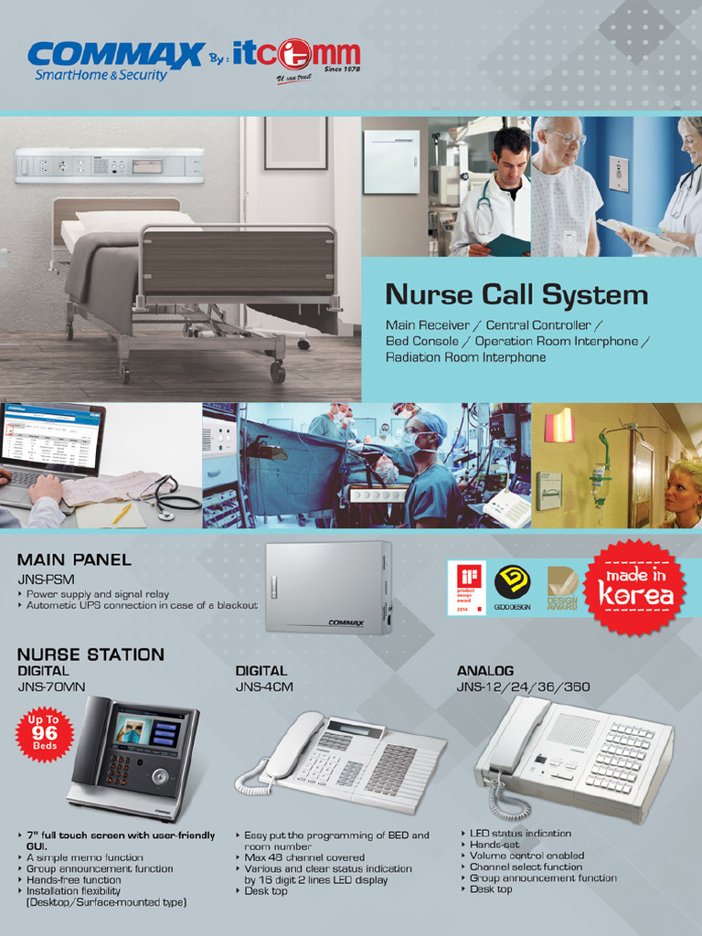 Commax Nursecall Analog | PDF