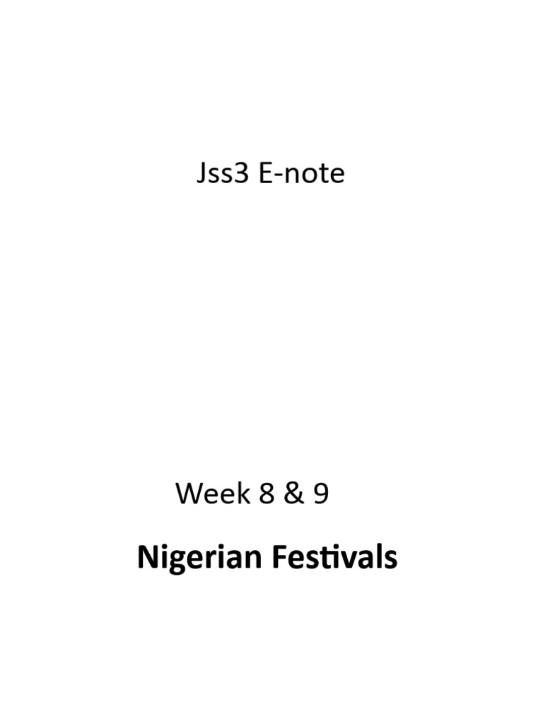 Class Note jss3 (8&9) | PDF | Art