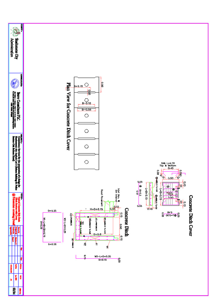 Crossing, pedist,Heavy Shashemene Concrete Ditch Details (2)-Model.pdf ...