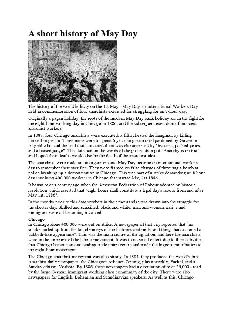 History of May Day: Workers' Struggle | PDF | Political Movements ...