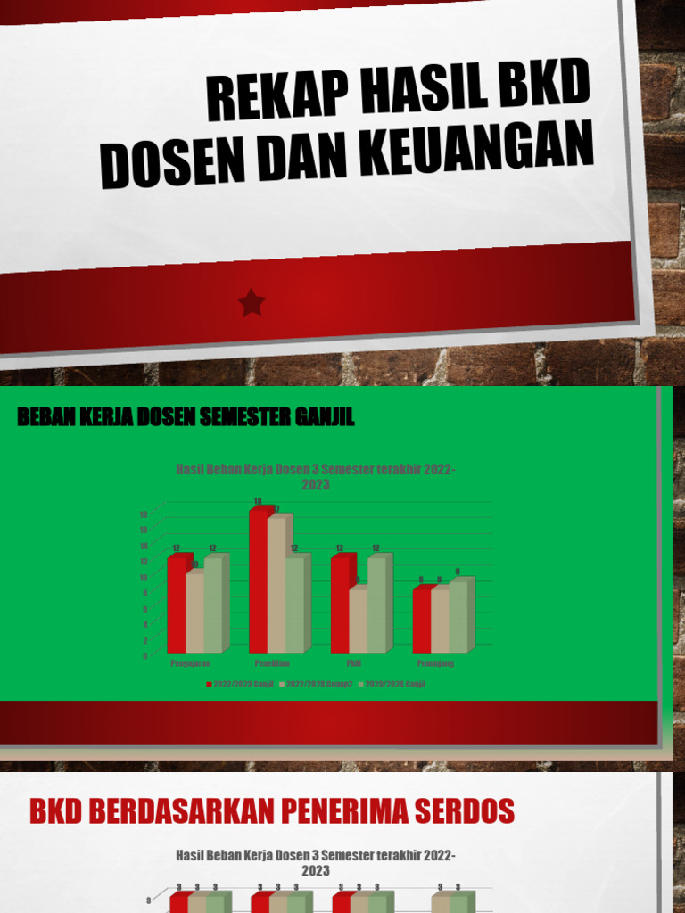 Rekap Hasil BKD Dosen Dan Keuangan | PDF