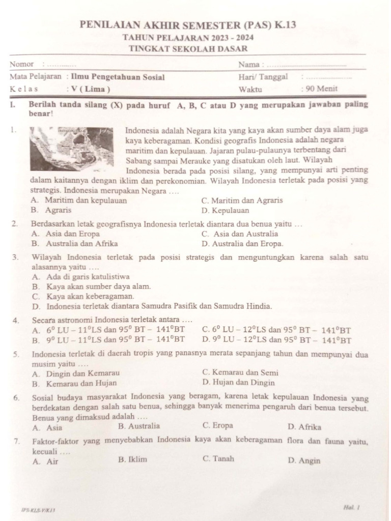 Ips Kelas 5 | PDF