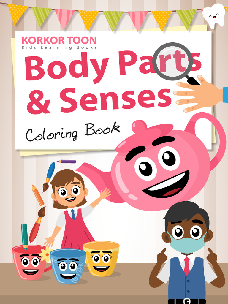 Body Parts Senses Coloring Book | PDF