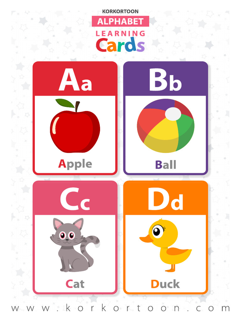 Alphabet Learning Cards | PDF