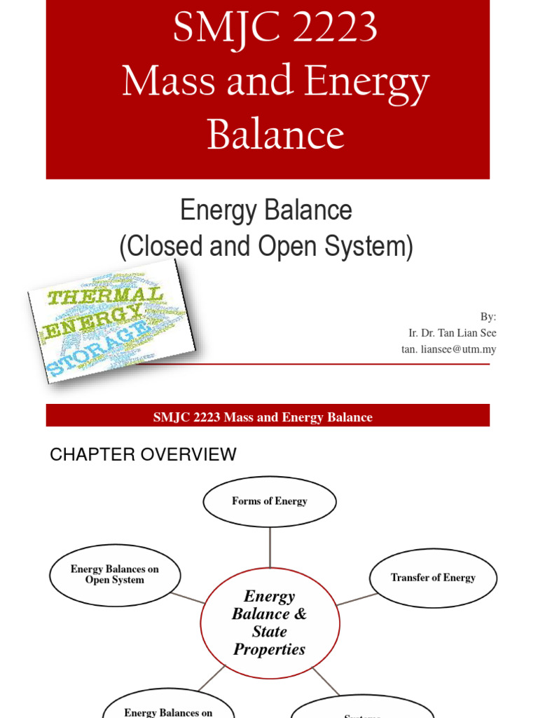 EB - Topic 1-Part 1-Energy Balance Open Closed System (Dayang) | PDF ...