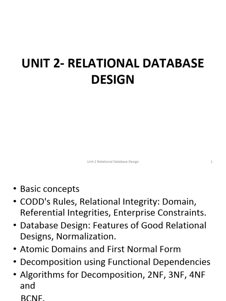 Unit 3 Download Free Pdf Relational Database Relational Model