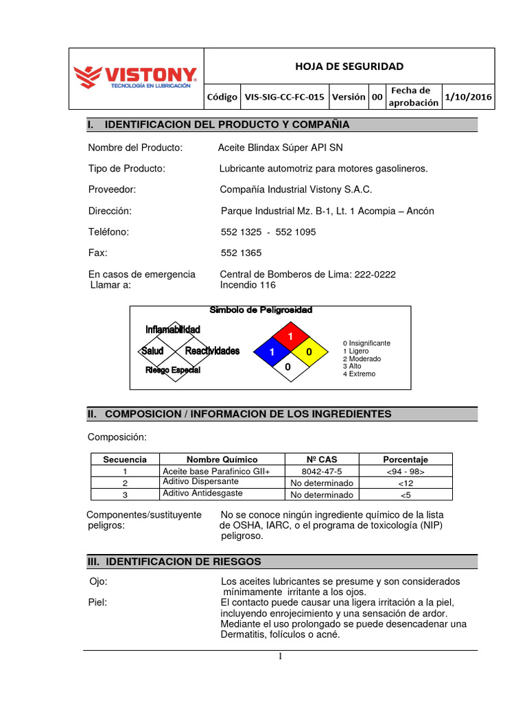 MSDS Blindax Super | PDF | Toxicidad | Residuos