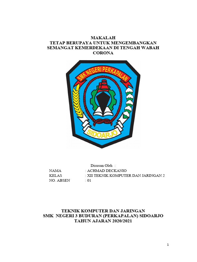 01 - Achmad Deckanio - Xii TKJ 2 Makalah PPKN | PDF