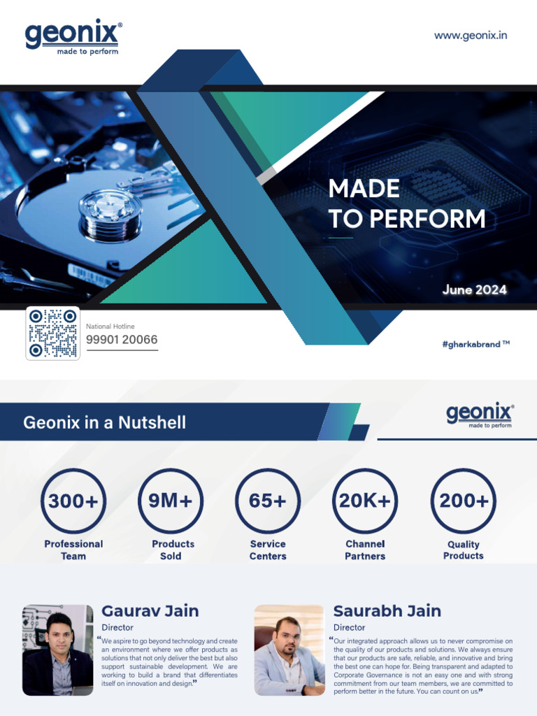 Geonix Horizontal Product Brochure | PDF