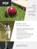 Physics of Cricket: Forces and Motion | PDF | Force | Rotation