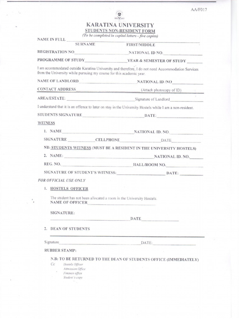 5b. Non Resident Form | PDF