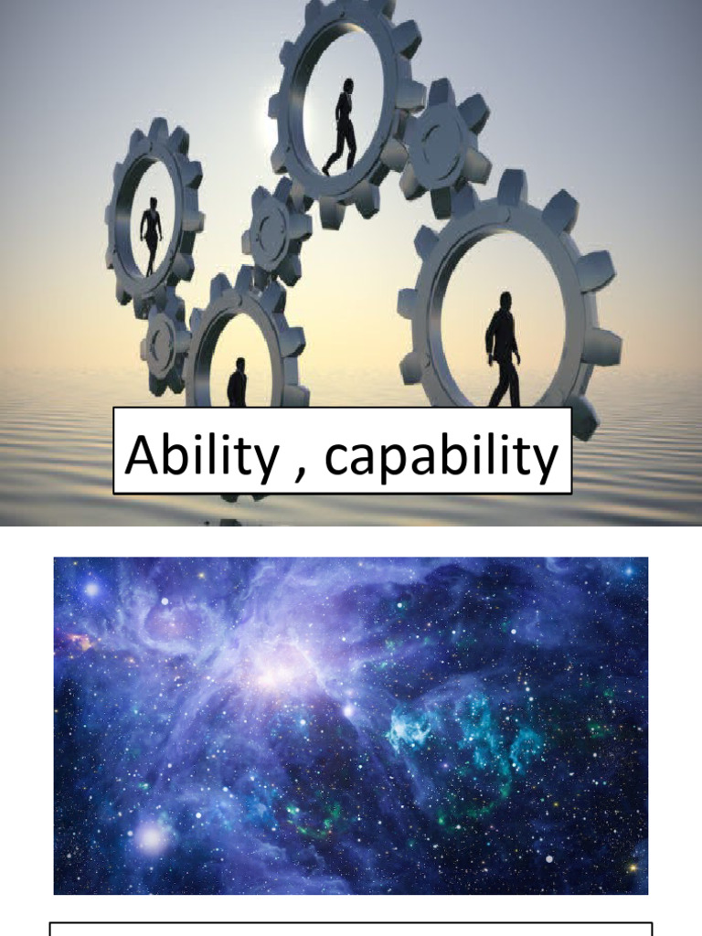 Ability, Capability | PDF