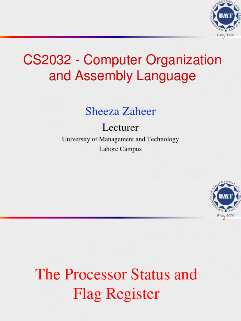 The Processor Status and Flag Register | Download Free PDF | Bit | Theory Of Computation