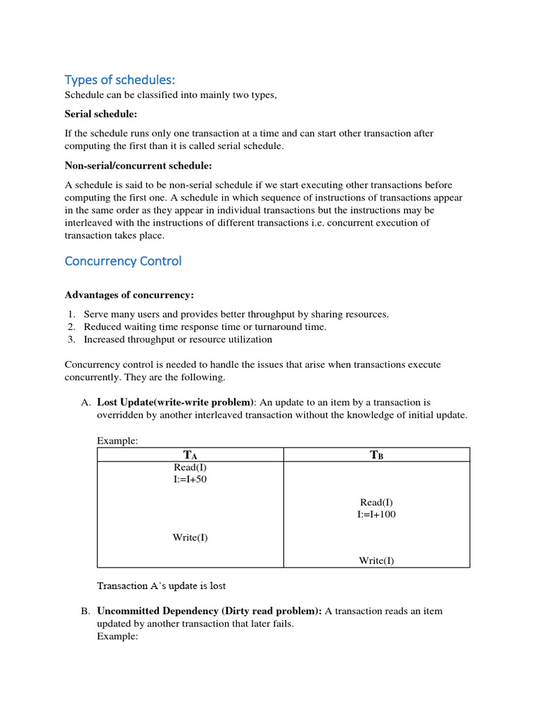 Unit Iv Notes Pdf Database Transaction Operating System Technology 0700