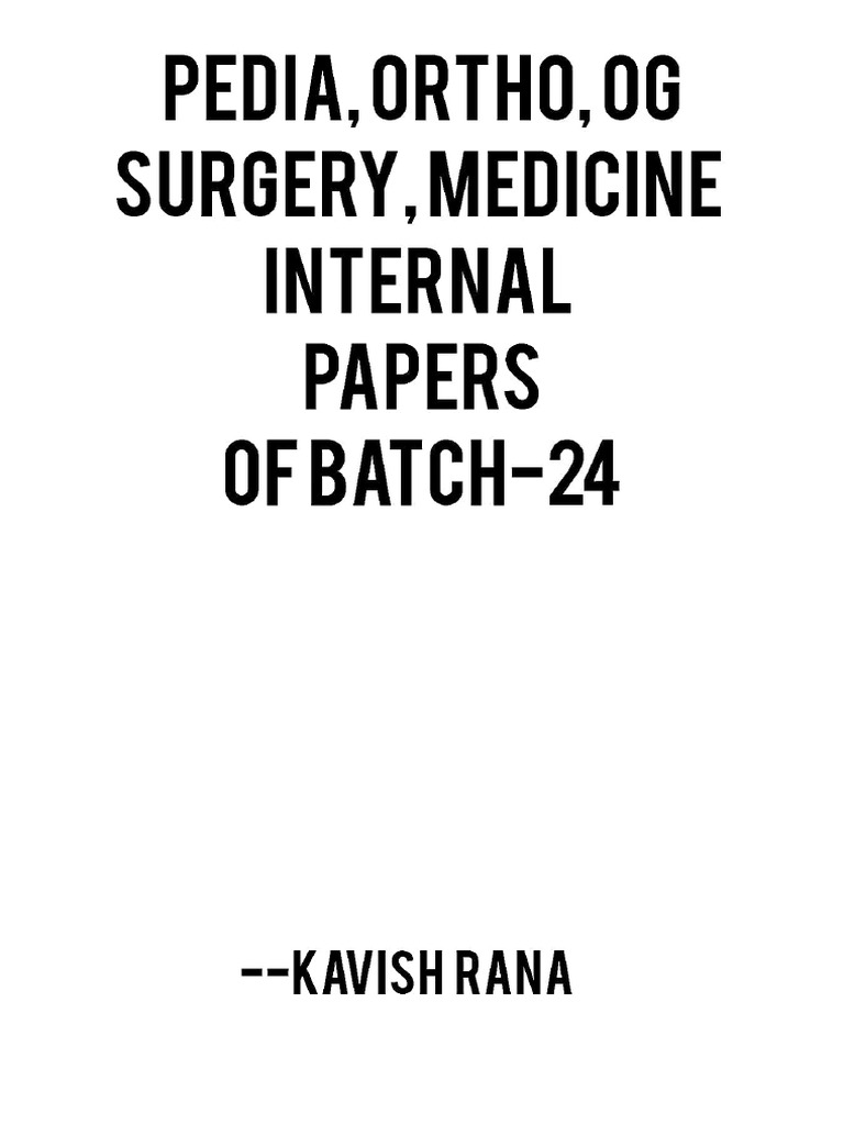 Internal papers of Batch-24! | PDF