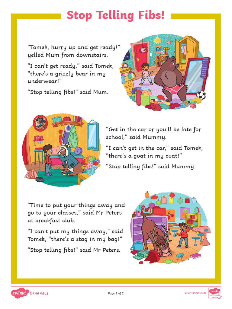 f3KyPdskQQO3N5Q6EX3v Stop+telling+fibs+W4 | PDF | Language Arts ...