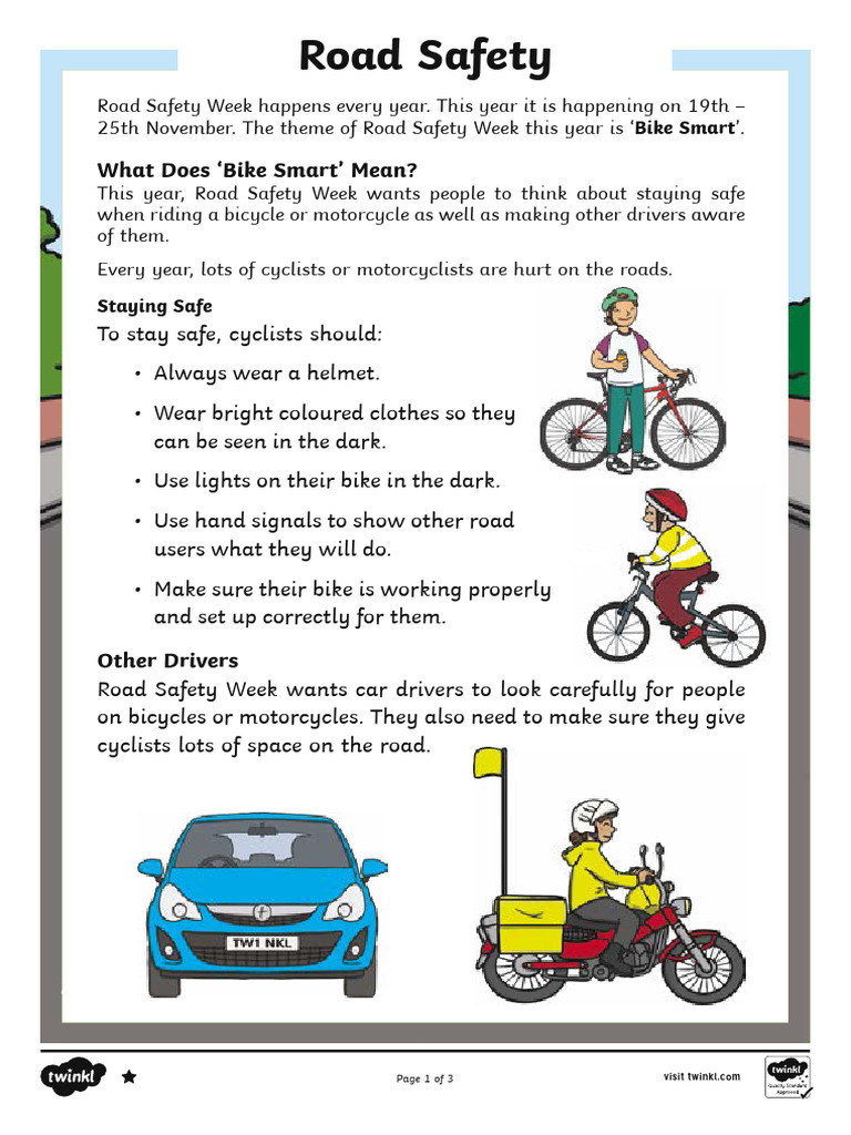 Comprehension | PDF | Road Traffic Safety | Motorcycle