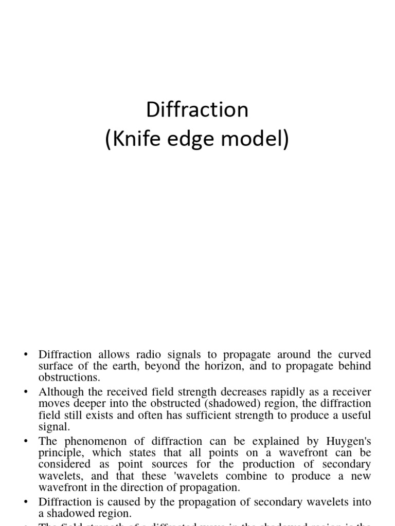 LargeScalePathLoss (Diffraction) | PDF | Diffraction | Radio Propagation