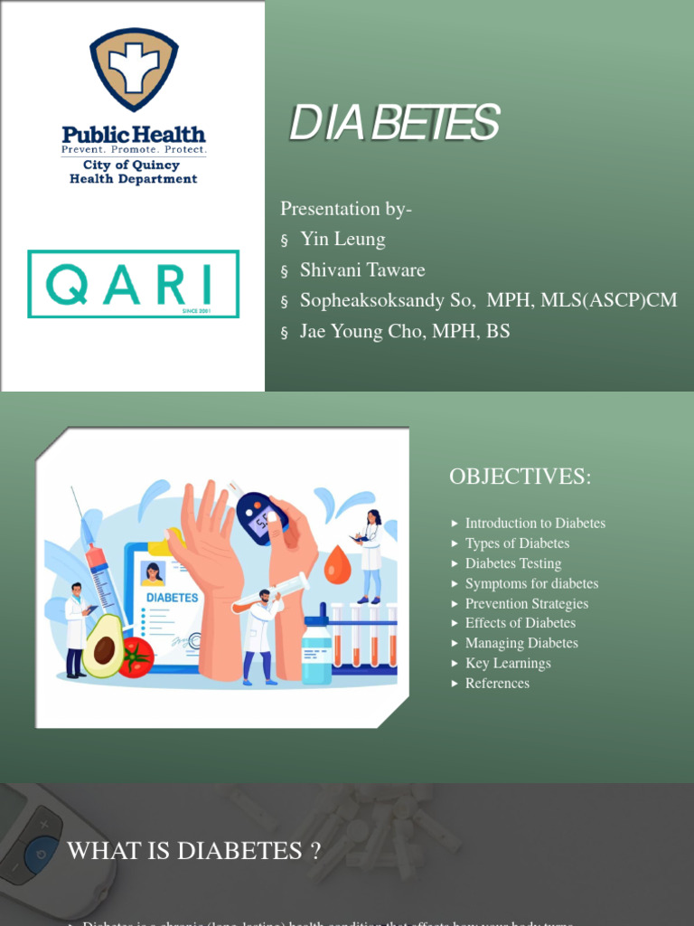 Diabetes Presentation - English | Download Free PDF | Diabetes ...