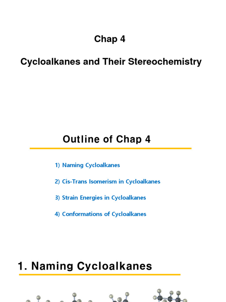 Chap 4 | PDF | Conformational Isomerism | Hydrocarbons