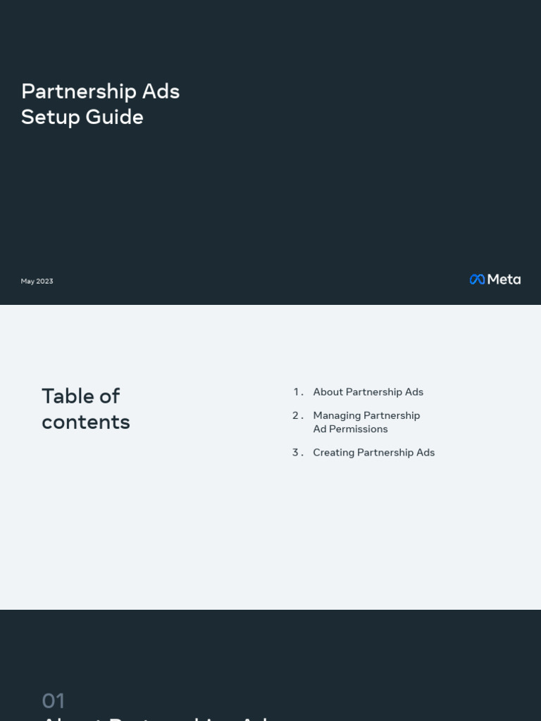 Partnership Ads Setup Guide | PDF | Facebook | Advertising
