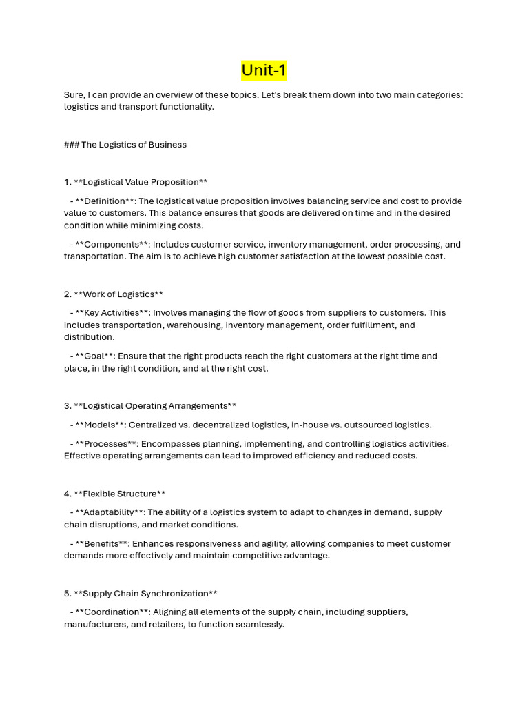 Logistics And Supply Chain Management Pdf Supply Chain Management