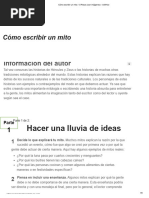 Cómo Escribir un Mito Creativo | PDF | Mitología | Héroe